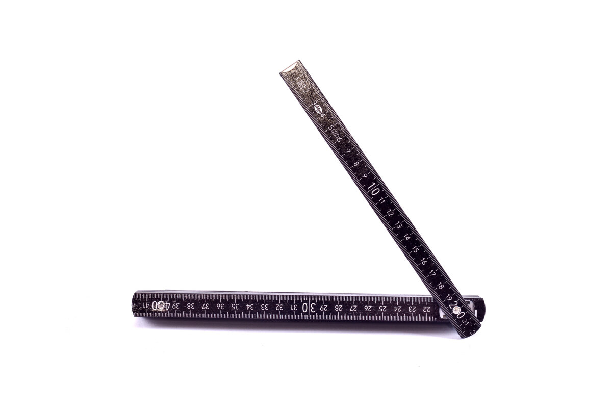 5x ADGA Zollstock 2m Gliedermaßstab Meterstab schwarz Meterstäbe, 12,50